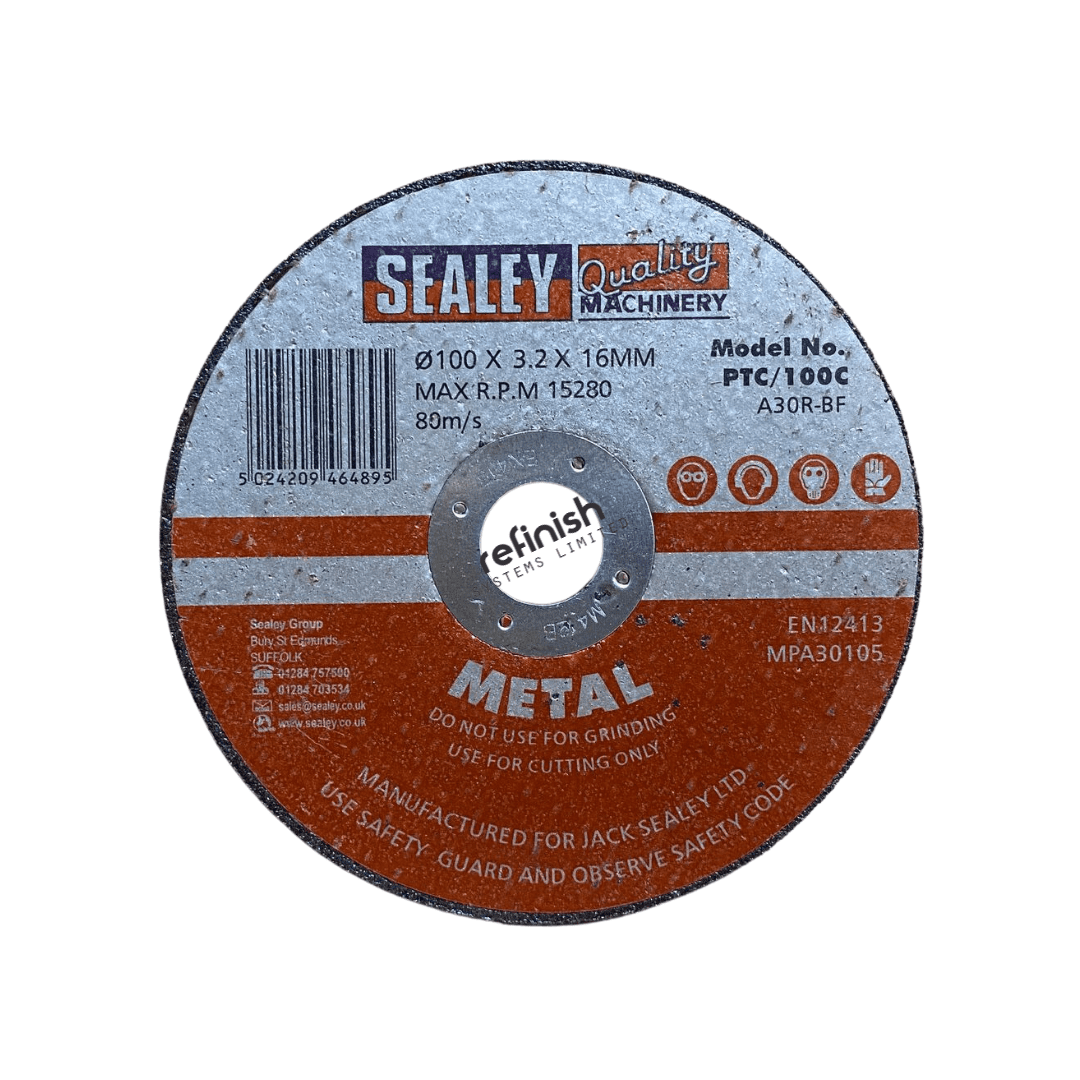 Sealey Angle Grinder Cutting Discs | Refinish Systems Ltd