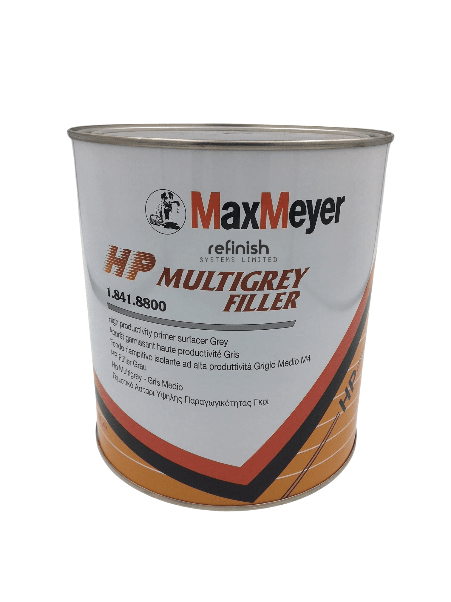 Max Meyer 8700 MultiGrey Filler - Light Grey | Refinish Systems Ltd