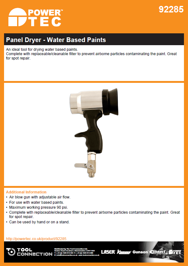 Power Tec Water Based Paint Panel Dryer | Refinish Systems Ltd