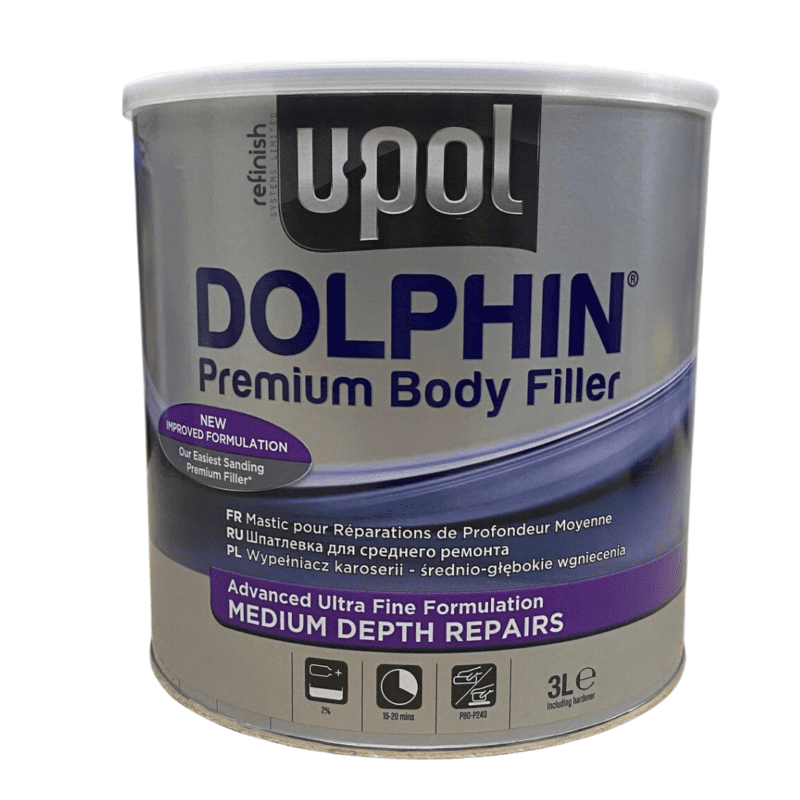 U-POL Dolphin Medium Fill Body Filler 3L | Refinish Systems Ltd