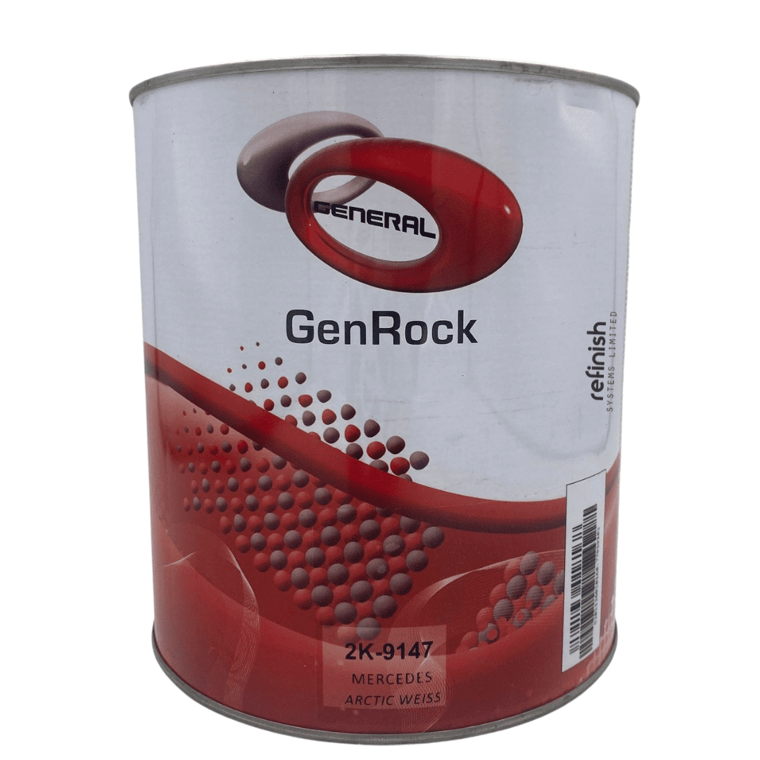 GenRock 2K Pre-Mixed Solvent base. Mercedes 147 Arctic White