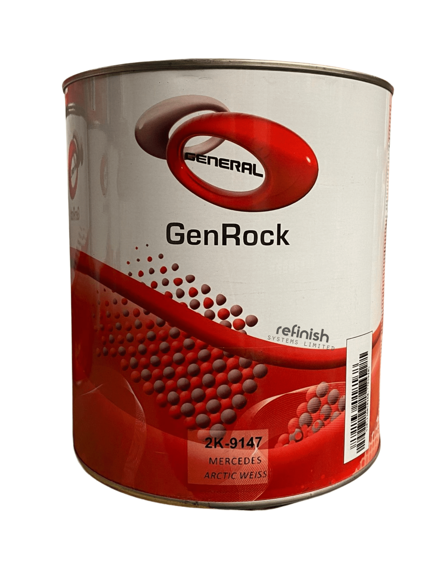 GenRock 2K Pre-Mixed Solvent base. Mercedes 147 Arctic White